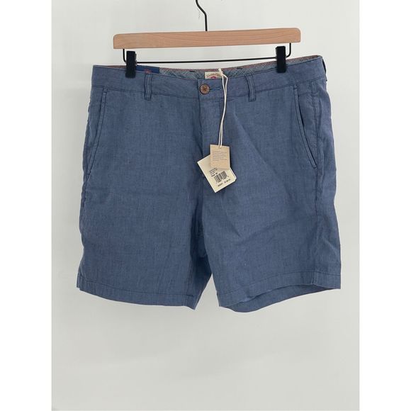 Faherty | Shorts | Faherty Shorts Tradewinds Men 33 Linen Blend Blue ...